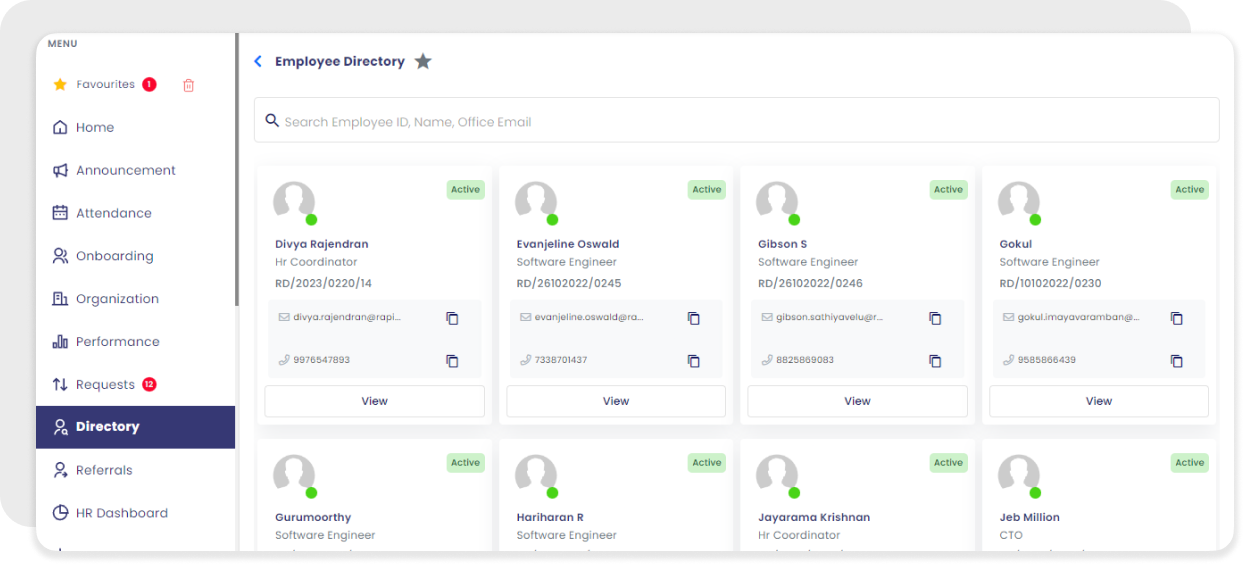 HR Management Software - AI Enabled HR Software | RapdiHR
